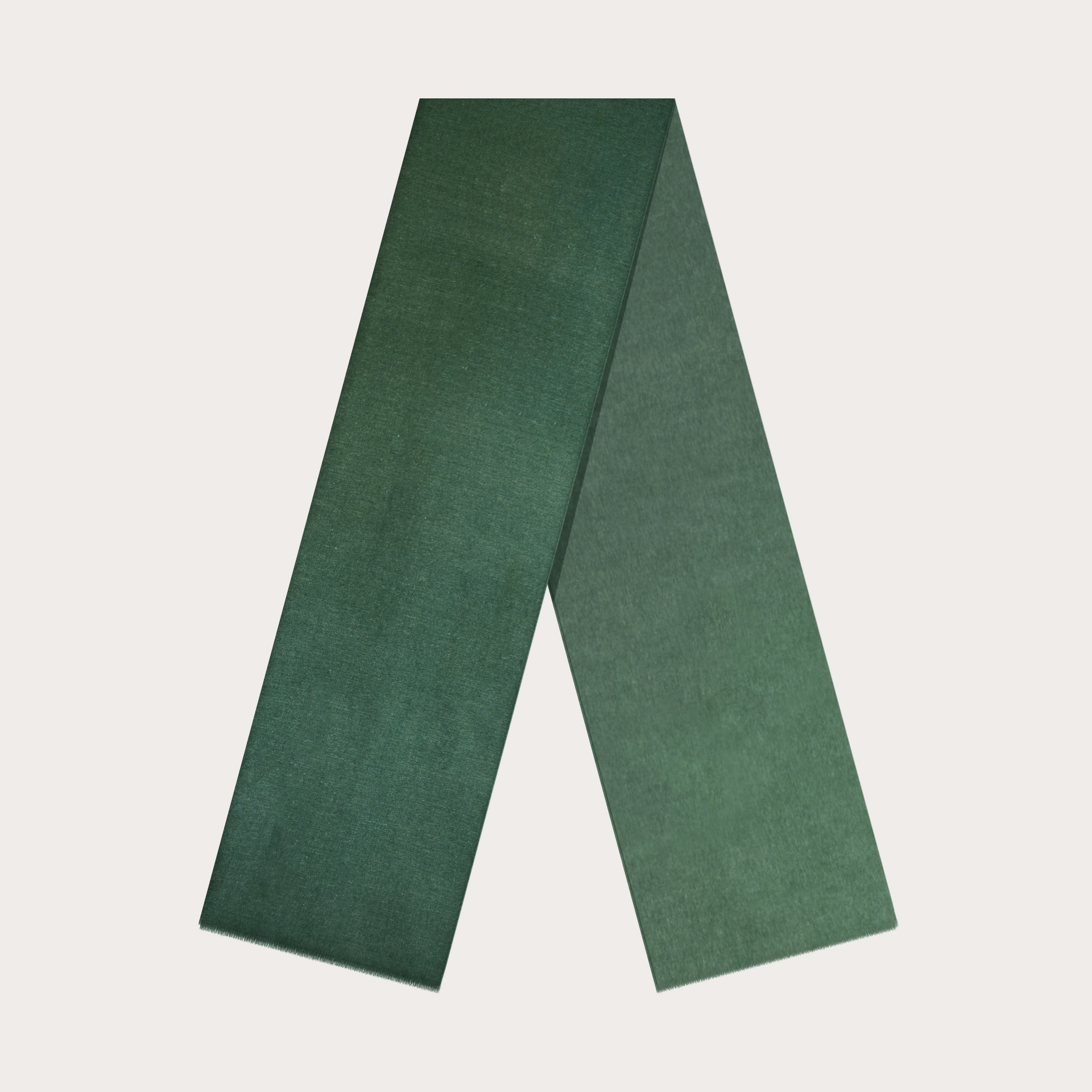 Bufanda de lana virgen cáñamo y seda, verde esmeralda