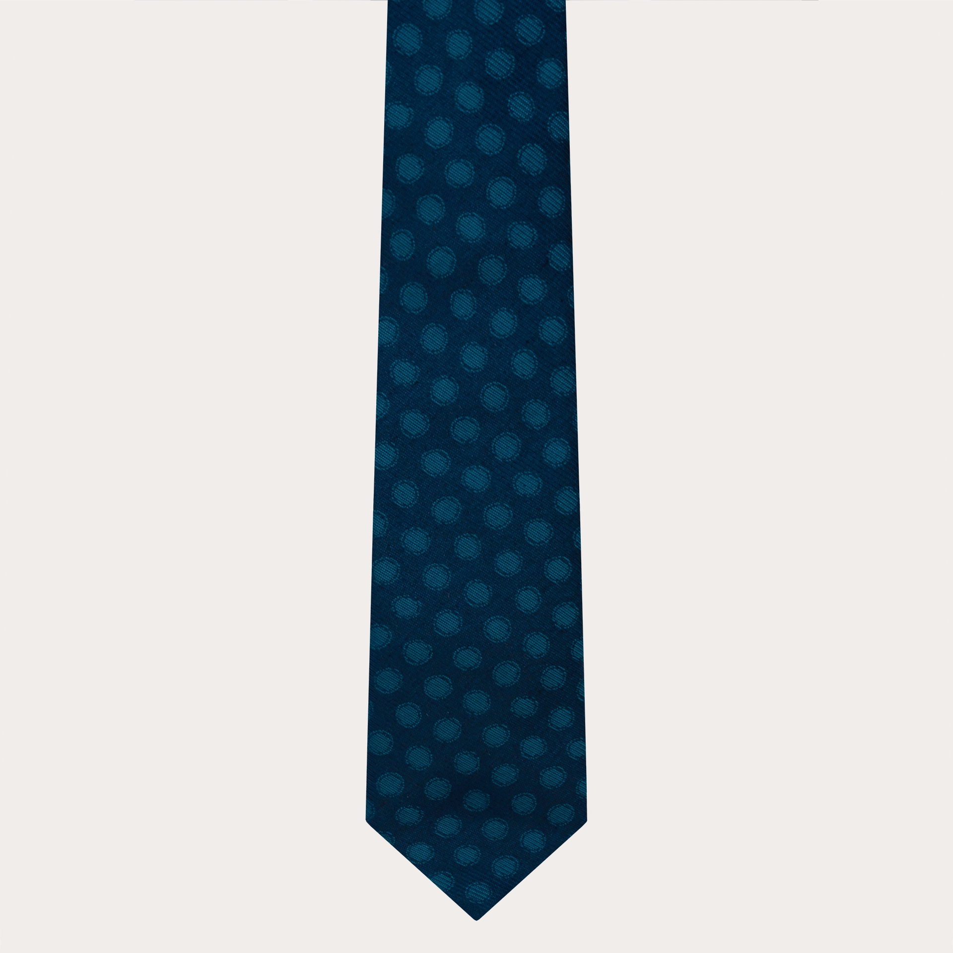 Silk tie, blue with shaded paisley pattern | BRUCLE
