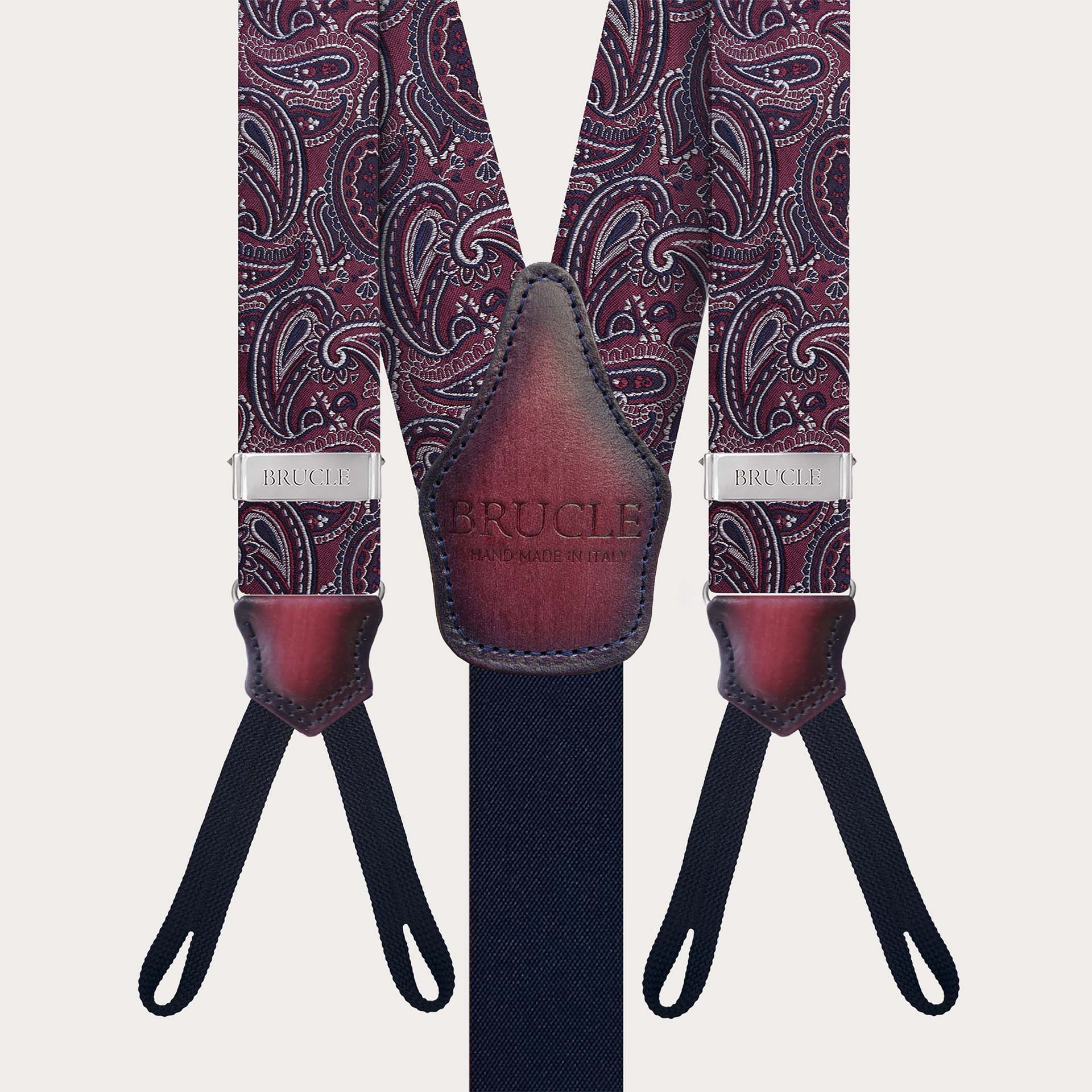Bretelle uomo artigianali e personalizzabili | BRUCLE Made in Italy